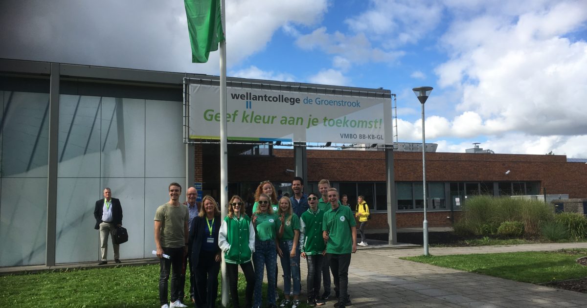 Wellantcollege ‘de Groenstrook’ hijst groene vlag | Radio Aalsmeer